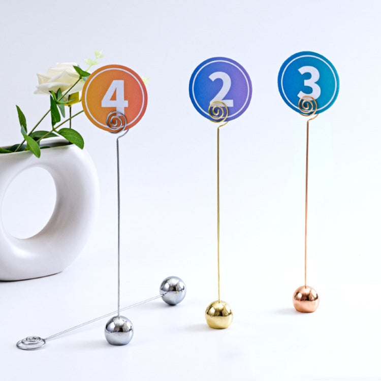 Hotel Stainless Steel Table Number Plate Restaurant Wedding Menu Holde ...