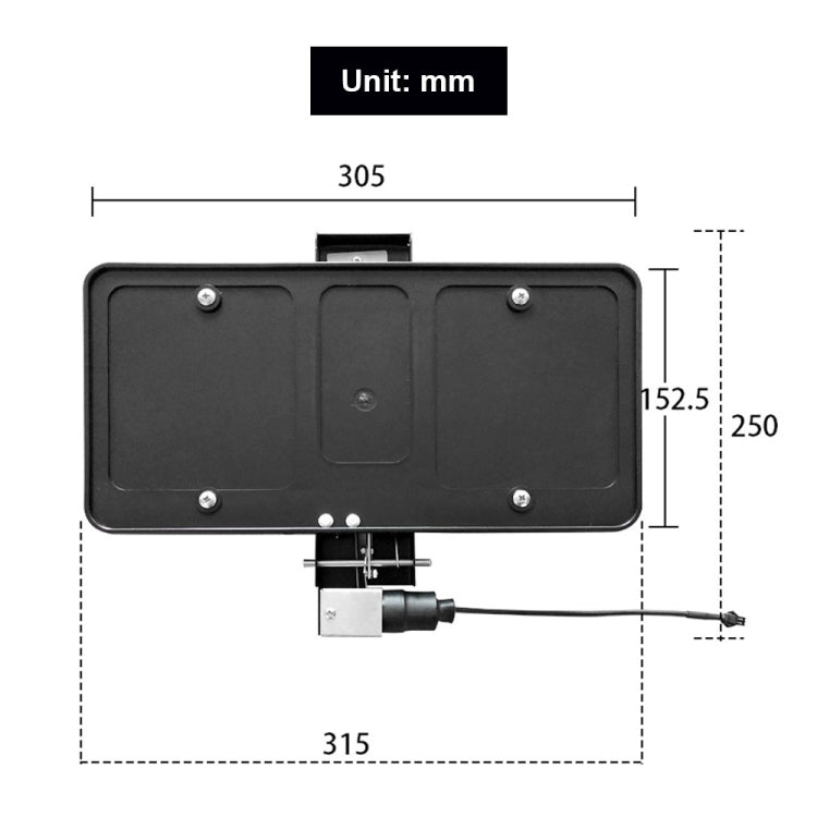 US Standard Modified License Plate Frame Holder – Maverick Sales