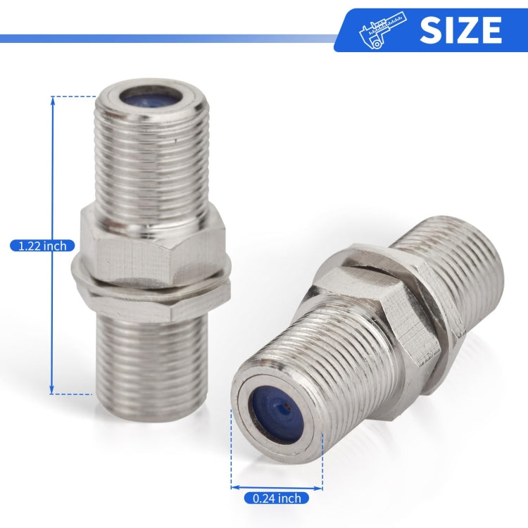 F Type Adapter F Female To Female Bulkhead Connector Coax Barrel Conne ...