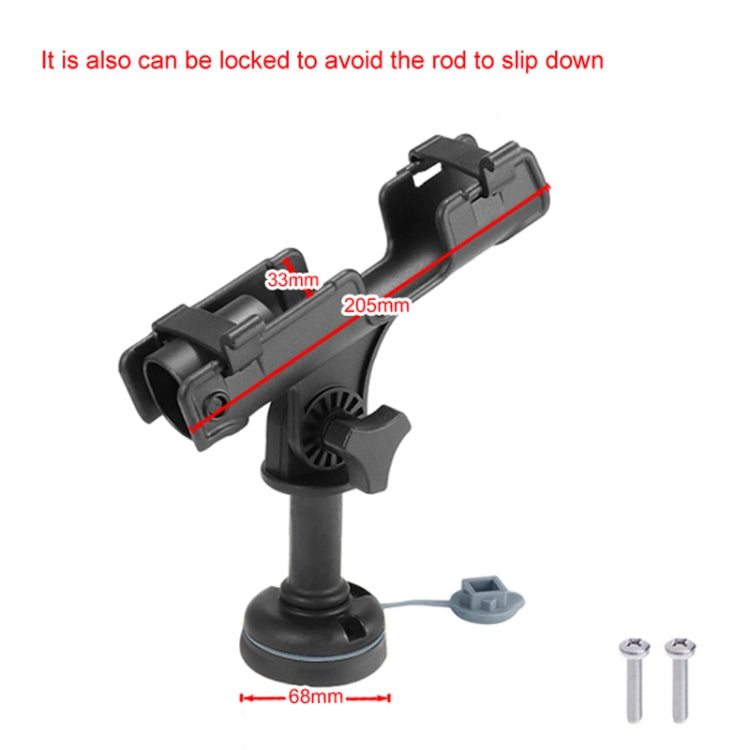 Marine 360 Degree Adjustable Plastic Fishing Rod Holder(With Round Mou ...