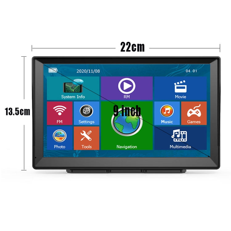 9 Inch 8G/256M Car GPS Navigator With Large Screen Capacitive Bluetoot ...