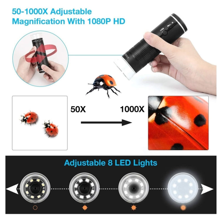 1000x HD WiFi Digital Electron Microscope(Folding Type) – Maverick Sales