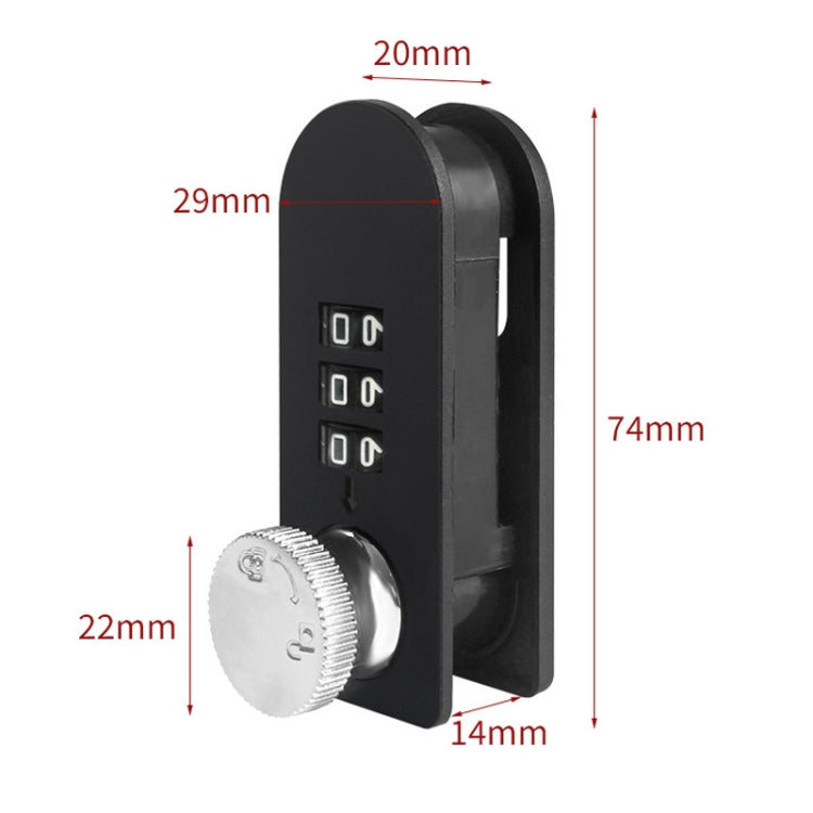Home Drawer Locker Mechanical Dial And Quarter Turn Combination Lock ...