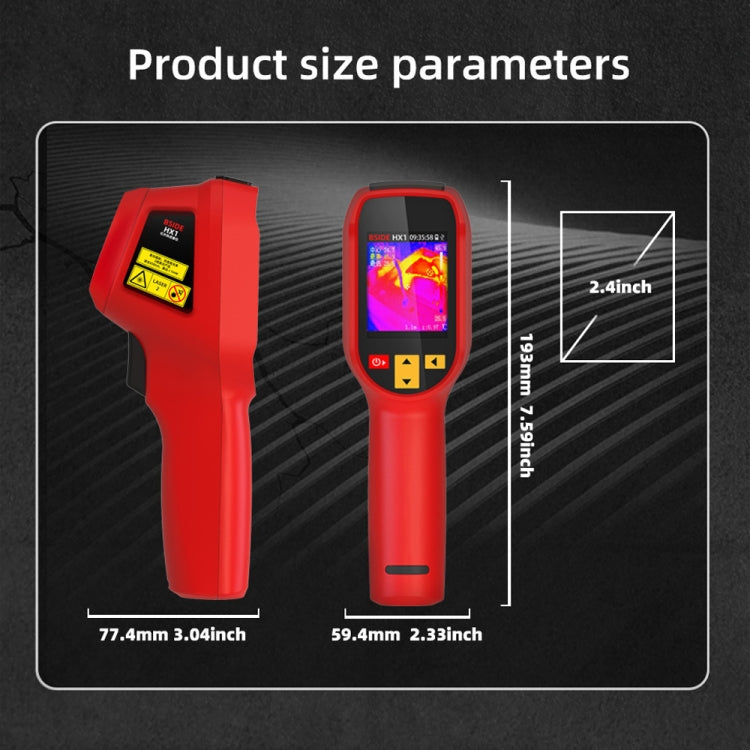 BSIDE HX1 Handheld Thermal Imaging Device Power Non-Contact Thermomete ...