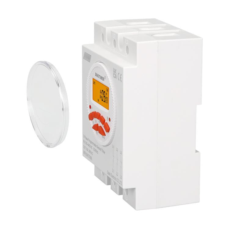 SINOTIMER CN109S-380V 16A 3 Phase Timer Switch 7-Day Programmable Mini ...