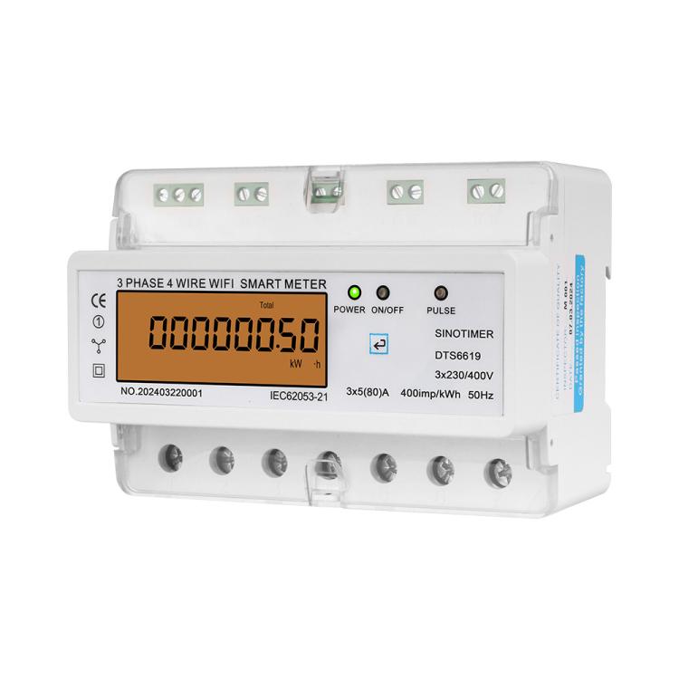 SINOTIMER DTS6619-050 80A With Switch 3-phase Tuya WiFi Energy Meter A ...
