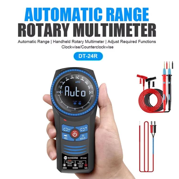 SUNSHINE DT-24R Rotary Auto Ranging Multimeter Voltage Resistance Meas ...