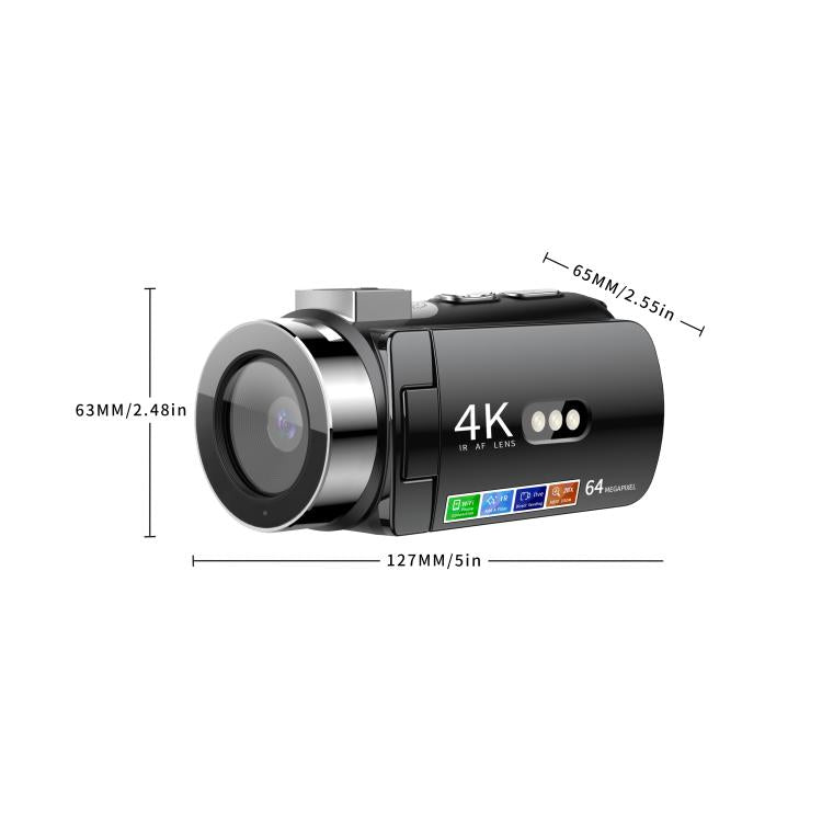 WiFi HD 4K Lightless Colorful Night Vision Digital Video Camera, Color ...