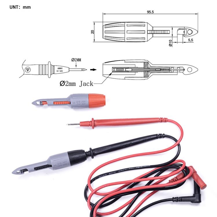 Universal Multimeter Test Piercing Probe For Auto Repair(2mm Jack ...