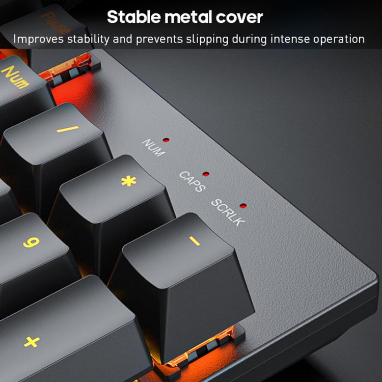 iMICE GK-600 With Hand Rest USB Wired RGB Mechanical Metal Gaming Keyb ...