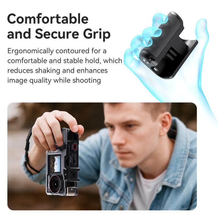 aMagisn Xplorer Grip Kit Street Vlogging Handle For Insta360, DJI Acti ...
