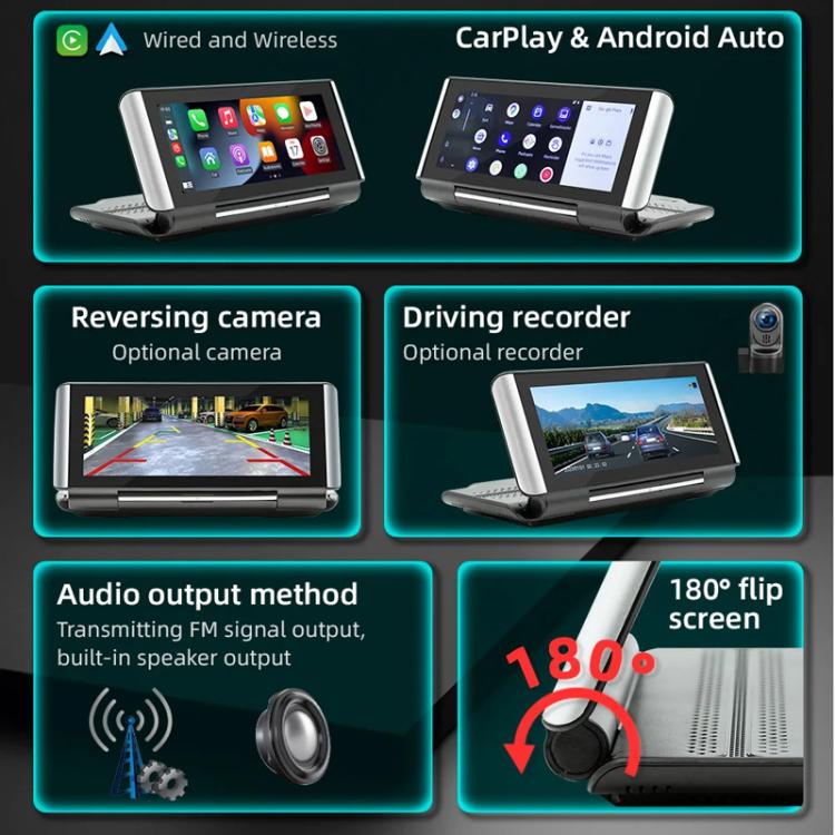 6.86 Inch Foldable Portable Bluetooth Car MP5 Player With MirrorLink/C ...