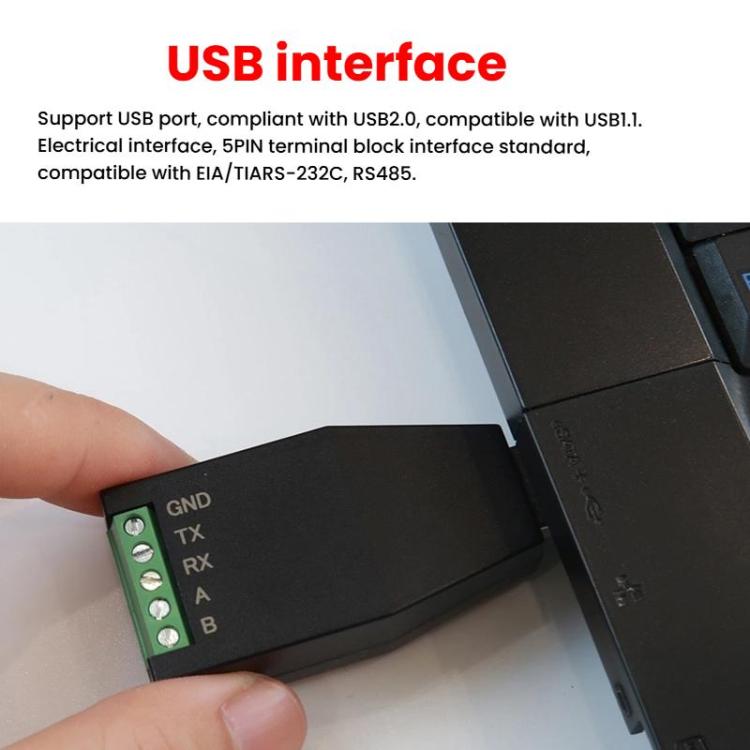 AMSAMOTION USB to RS232/485 Converter Adapter for Industrial Automatio ...