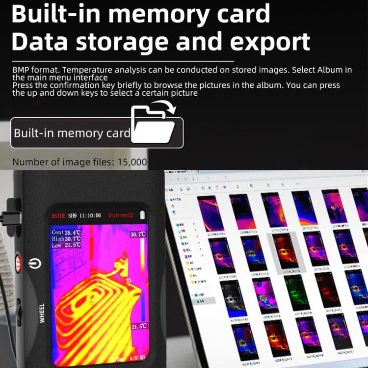Standard+Flexible Coil BSIDE SH9 Infrared Thermal Imaging Multimeter T ...