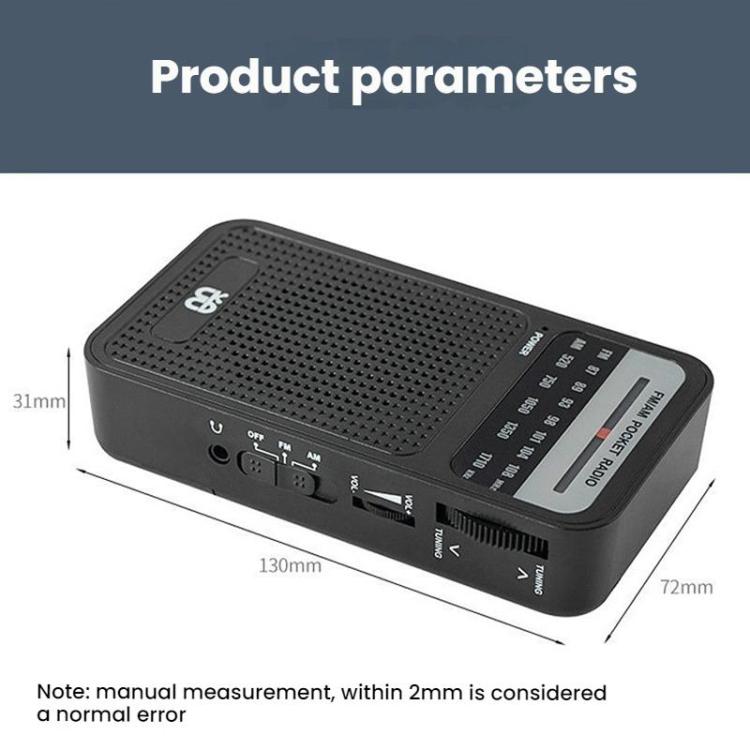 Portable Pointer AM/FM Full Channel Radio(Silver) – Maverick Sales