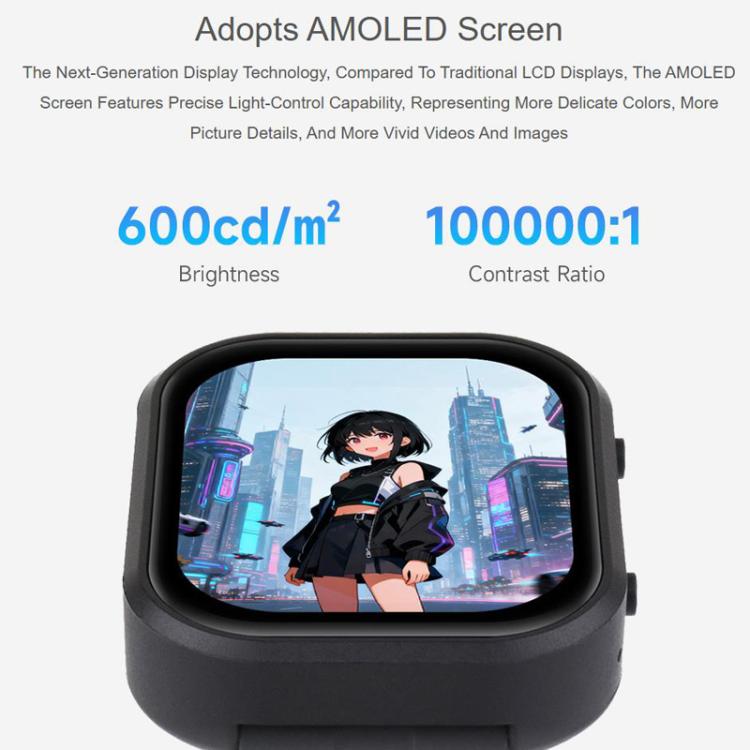 WAVESHARE ESP32-C6 2.06 Inch AMOLED Touch Watch Development Board, 410 ...