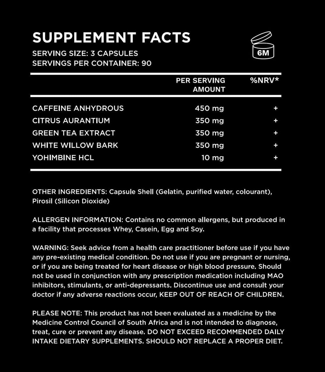 TYSON LABS Nightmare Fat Burner (90 Caps) – Maverick Sales