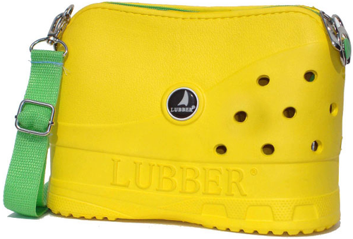 LUBBER Tote Rubber Croc Waterproof Beach Purse (Yellow) – Maverick Sales