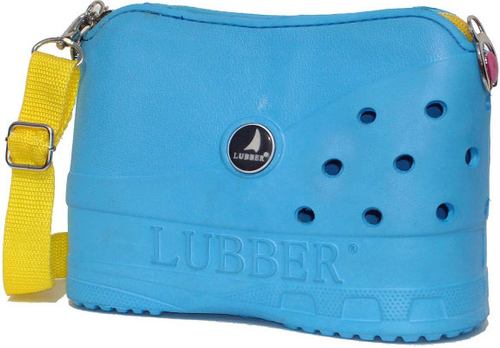 LUBBER Tote Rubber Croc Waterproof Beach Purse (Blue) – Maverick Sales