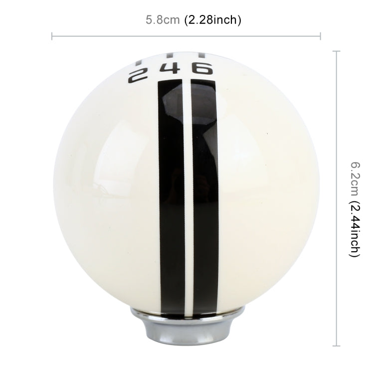 Universal Vehicle Ball Shape Modified Resin Shifter Manual 6-Speed Rig ...