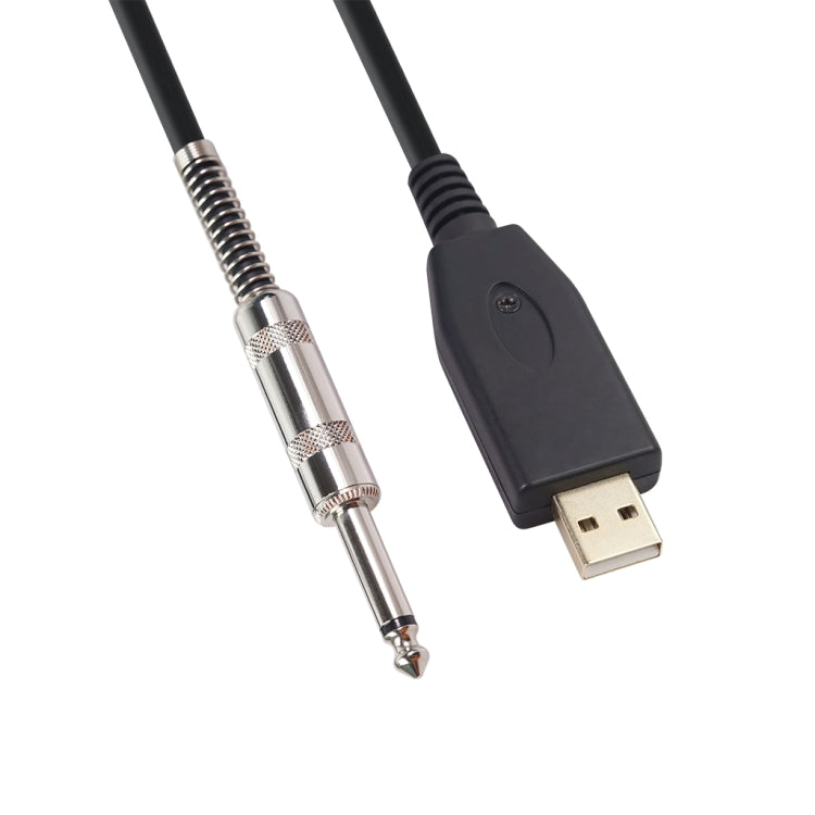 US48S USB to 6.35mm Electric Guitar Recording Cable, Cable Length:3m ...
