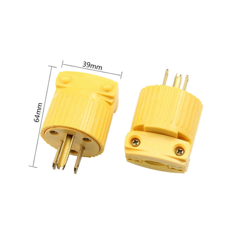 5-15P 125V Detachable Plug Adapter 15A Tripolar Power Adapter, US Plug ...