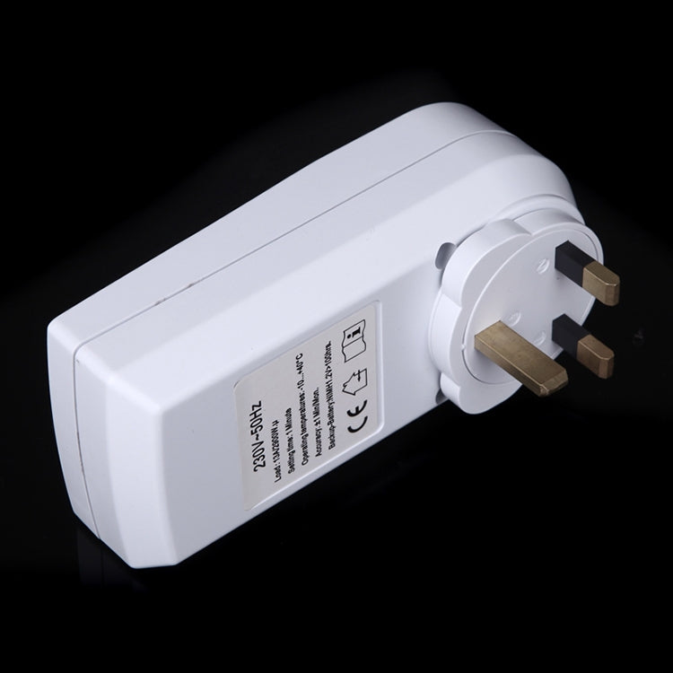 AC 230V Smart Home Plug-in LCD Display Clock Summer Time Function 12/2 ...