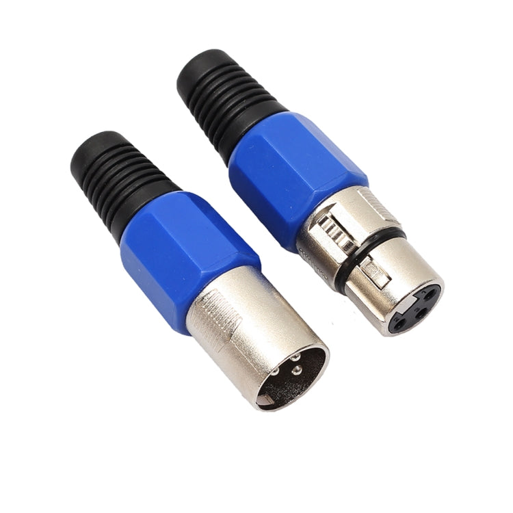 5 Pairs Metal Female Male XLR 3 Pin Jack Socket Plug Audio Connector ...