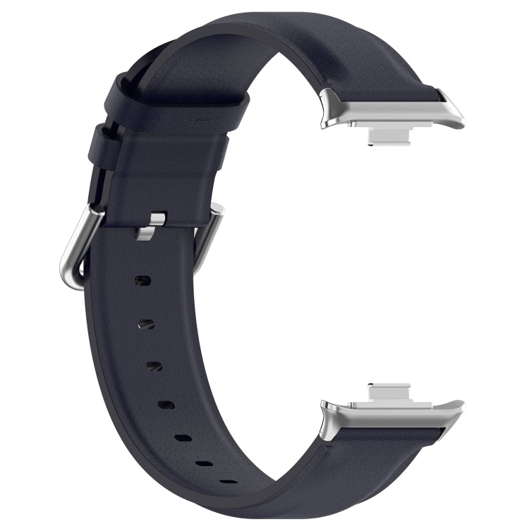 For Redmi Watch 4 / Watch 5 Round Tail Top Layer Leather Watch Band(Da ...