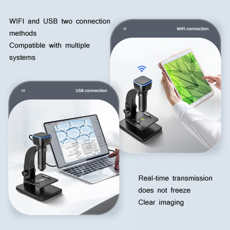2000X WIFI High Magnification Biological Microscope USB HD Digital Mag ...