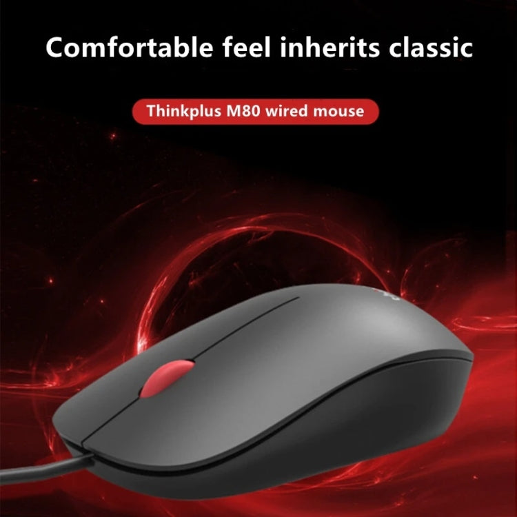 Lenovo Thinkplus M80 Office Lightweight Ergonomic Laptop Mouse, Specif ...