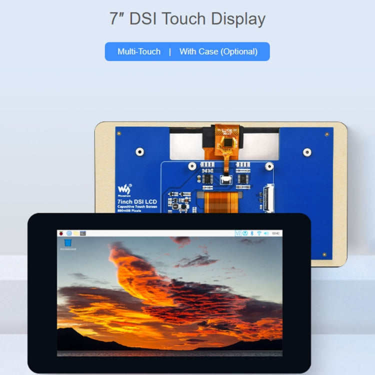 Waveshare 7 inch 800×480 IPS Capacitive Touch Display, DSI Interface ...